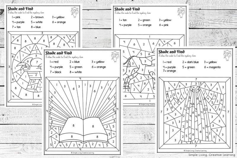 Bible Colour By Code Worksheets - Simple Living. Creative Learning