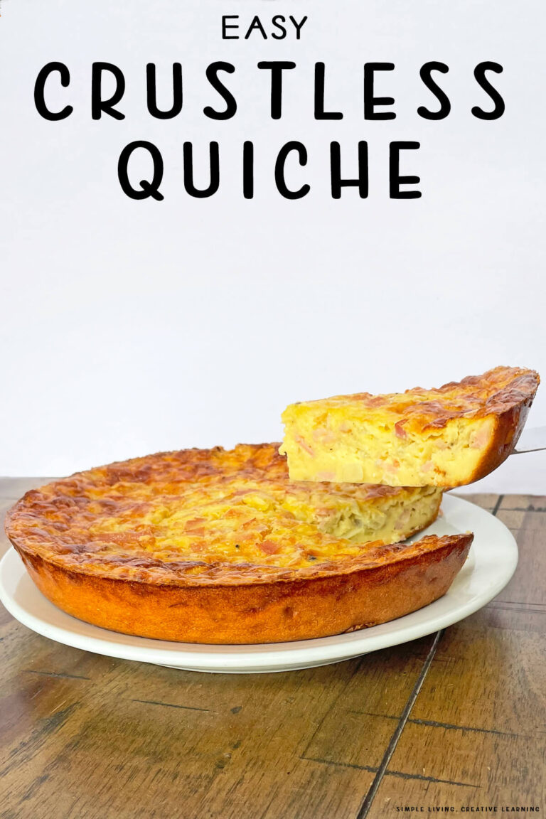 Easy Crustless Quiche Recipe - Simple Living. Creative Learning