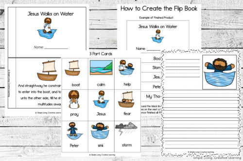 Jesus Walks on Water Printables - Simple Living. Creative Learning