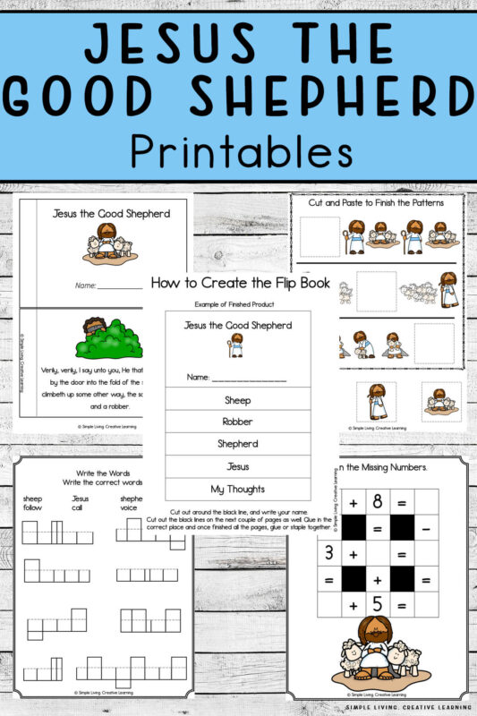 Jesus the Good Shepherd Printables - Simple Living. Creative Learning