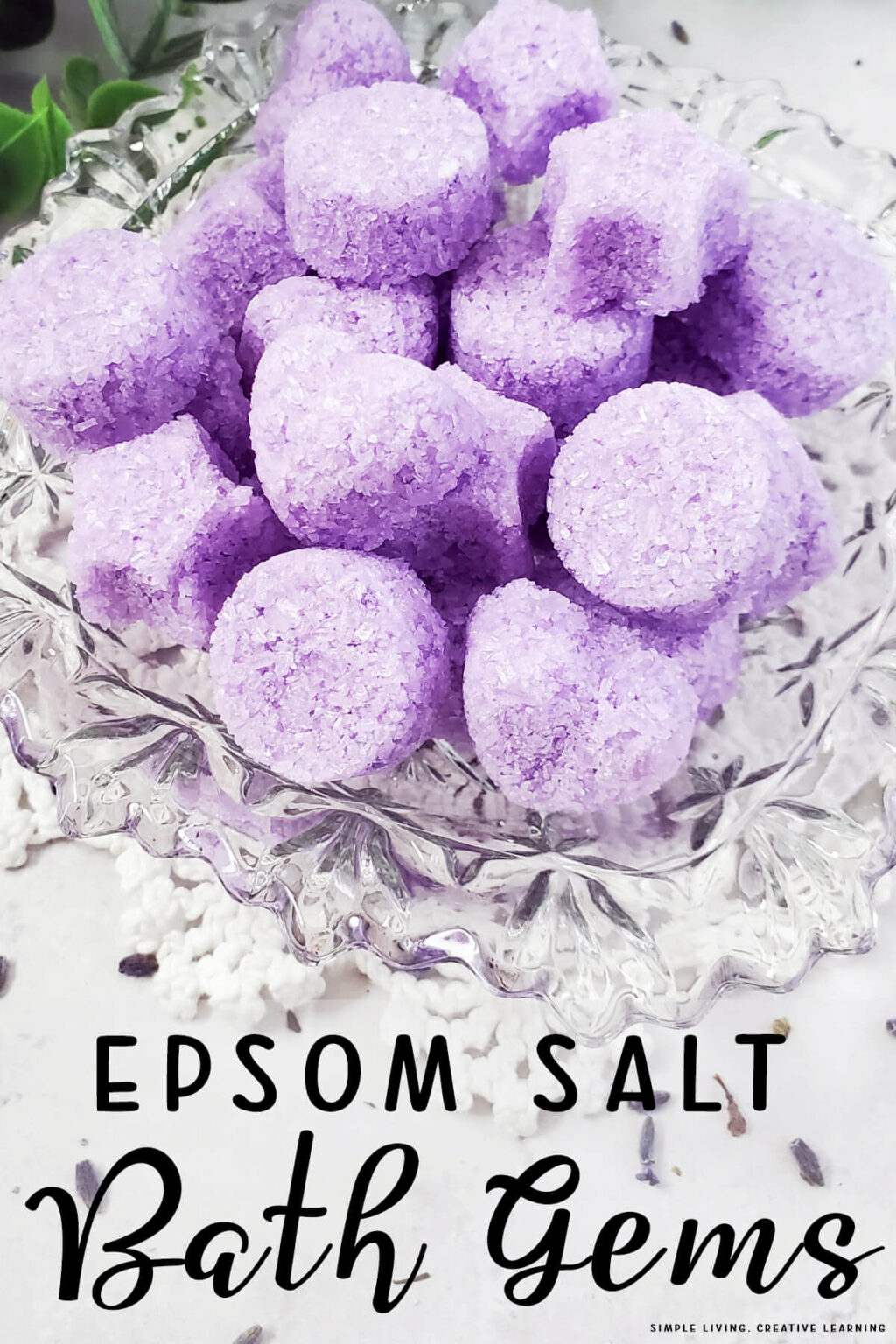 Epsom Salt Bath Gems - Simple Living. Creative Learning