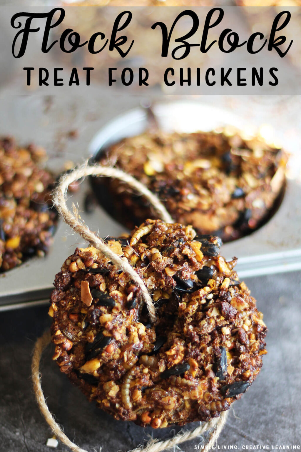 Flock Block | Homemade Treat for Chickens - Simple Living. Creative ...