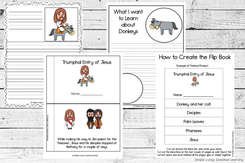 The Triumphal Entry of Jesus Printables - Simple Living. Creative Learning