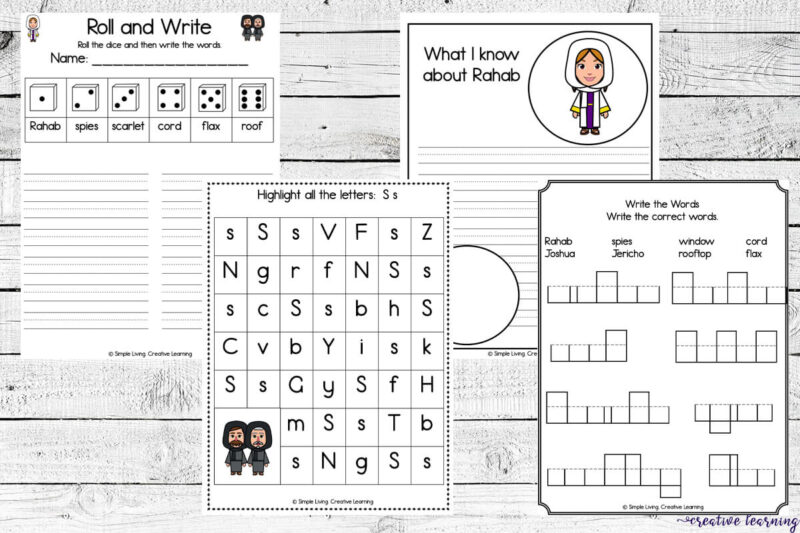 Rahab and the Spies Printables - Simple Living. Creative Learning