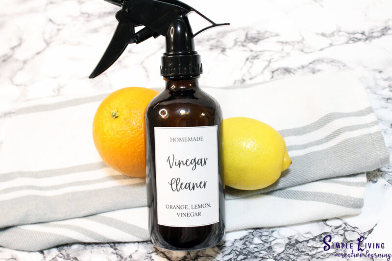 Homemade Citrus Vinegar Cleaning Spray - Simple Living. Creative Learning