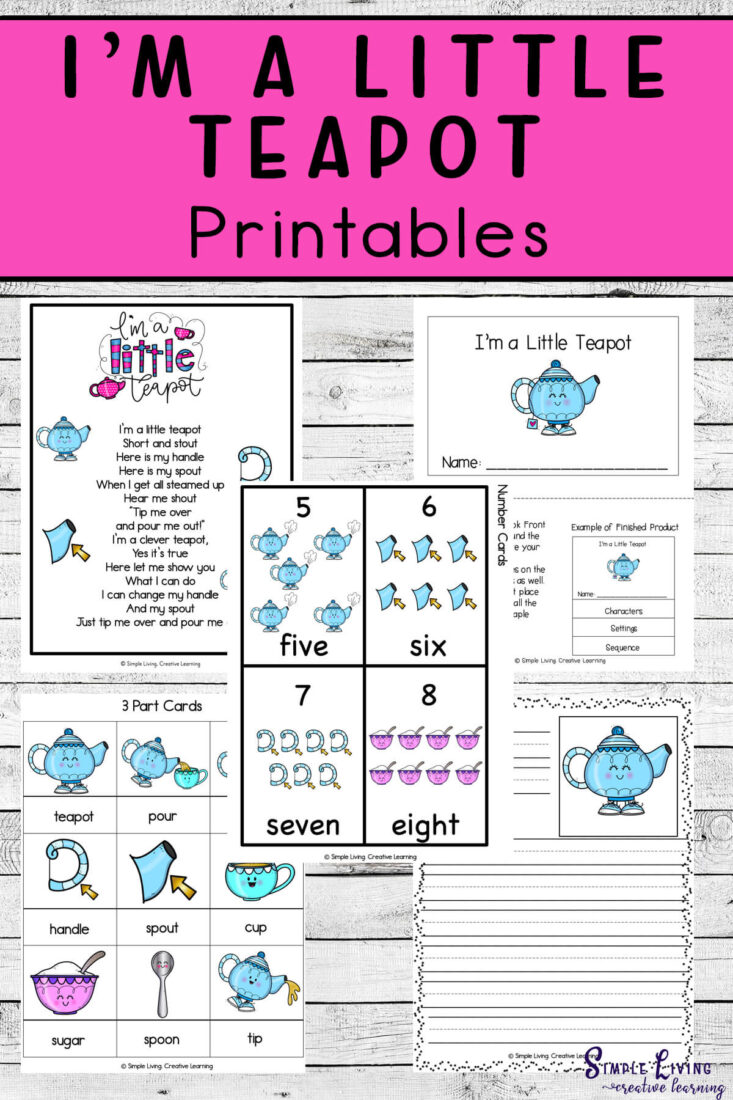 I'm a Little Teapot Printables - Simple Living. Creative Learning