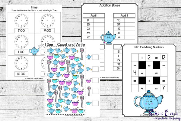 I'm a Little Teapot Printables - Simple Living. Creative Learning