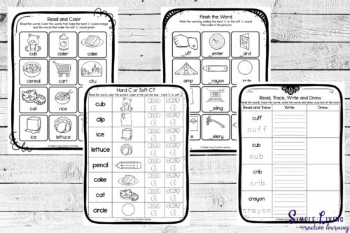 Hard C and Soft C Worksheets - Simple Living. Creative Learning