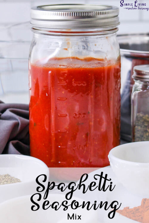 Homemade Spaghetti Seasoning Mix - Simple Living. Creative Learning