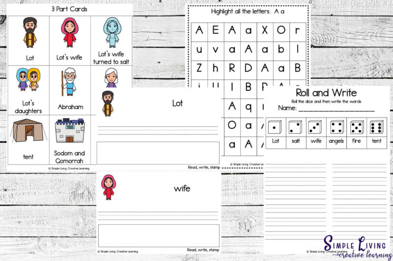 Sodom and Gomorrah Printables - Simple Living. Creative Learning