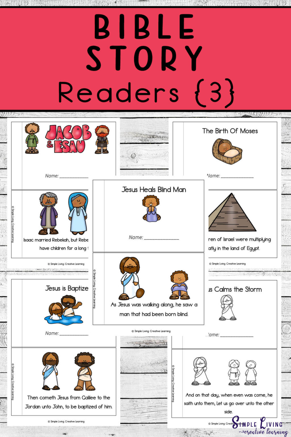 Bible Story Readers {3} - Simple Living. Creative Learning
