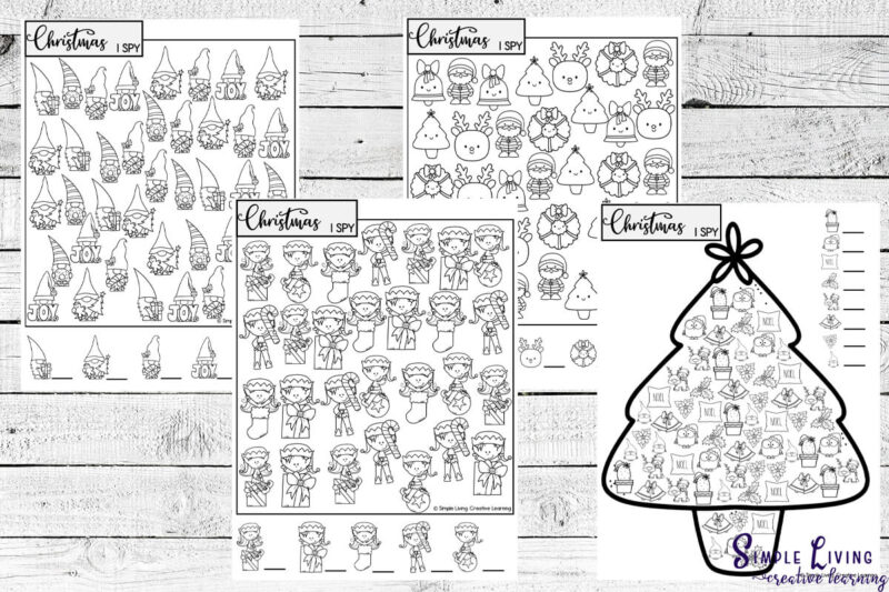 Christmas I Spy Printables - Simple Living. Creative Learning