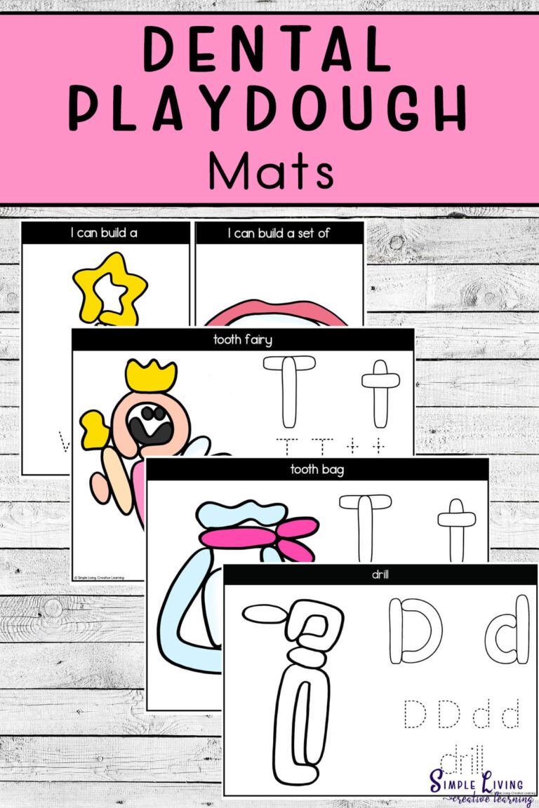 Dental Playdough Mats - Simple Living. Creative Learning