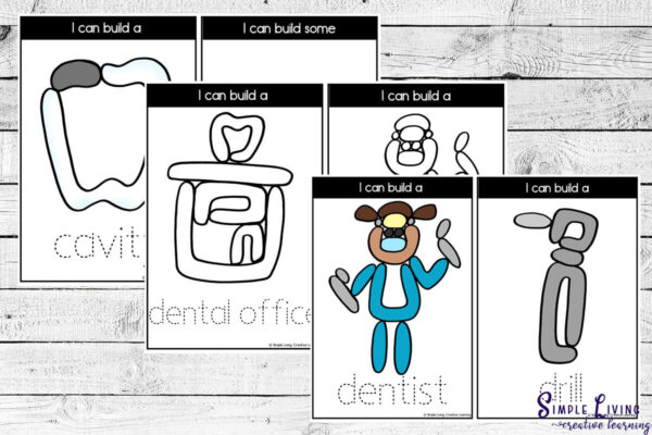 Dental Playdough Mats - Simple Living. Creative Learning