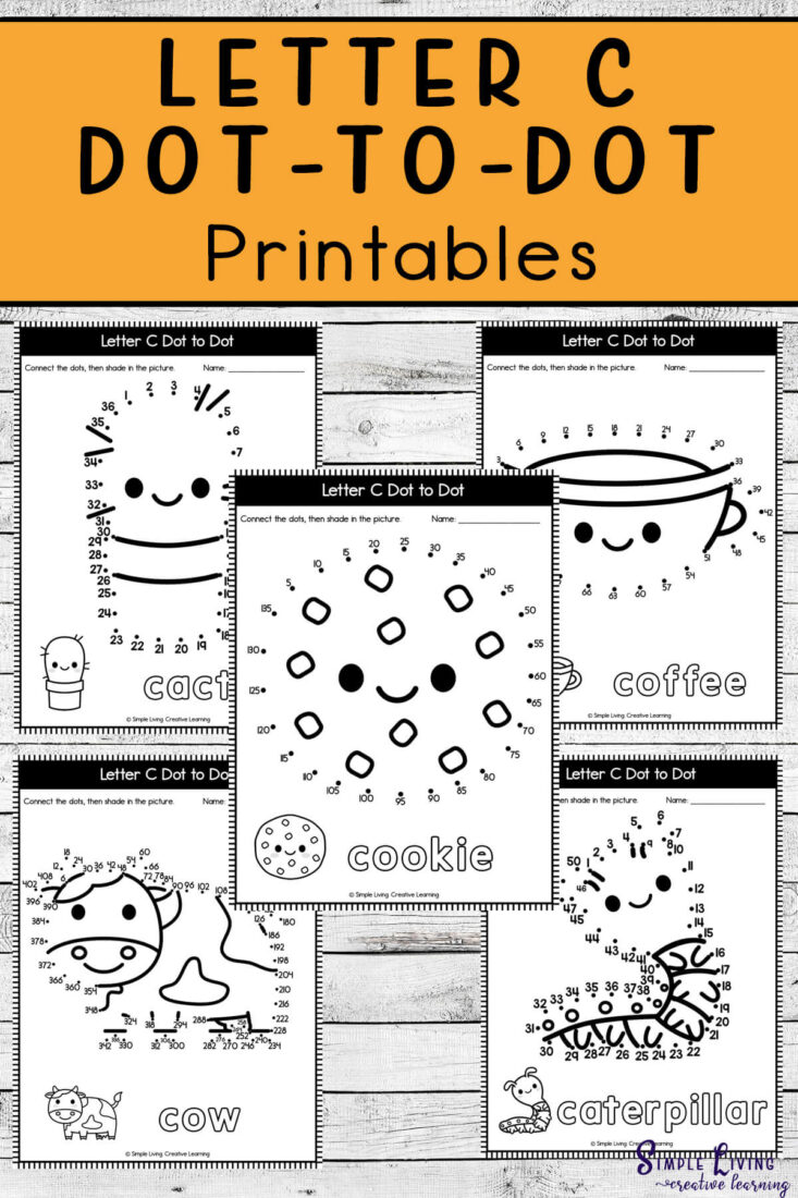 Letter C Dot-to-Dot Printables - Simple Living. Creative Learning