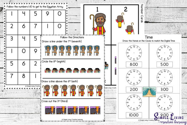 Crossing the Red Sea Printables - Simple Living. Creative Learning