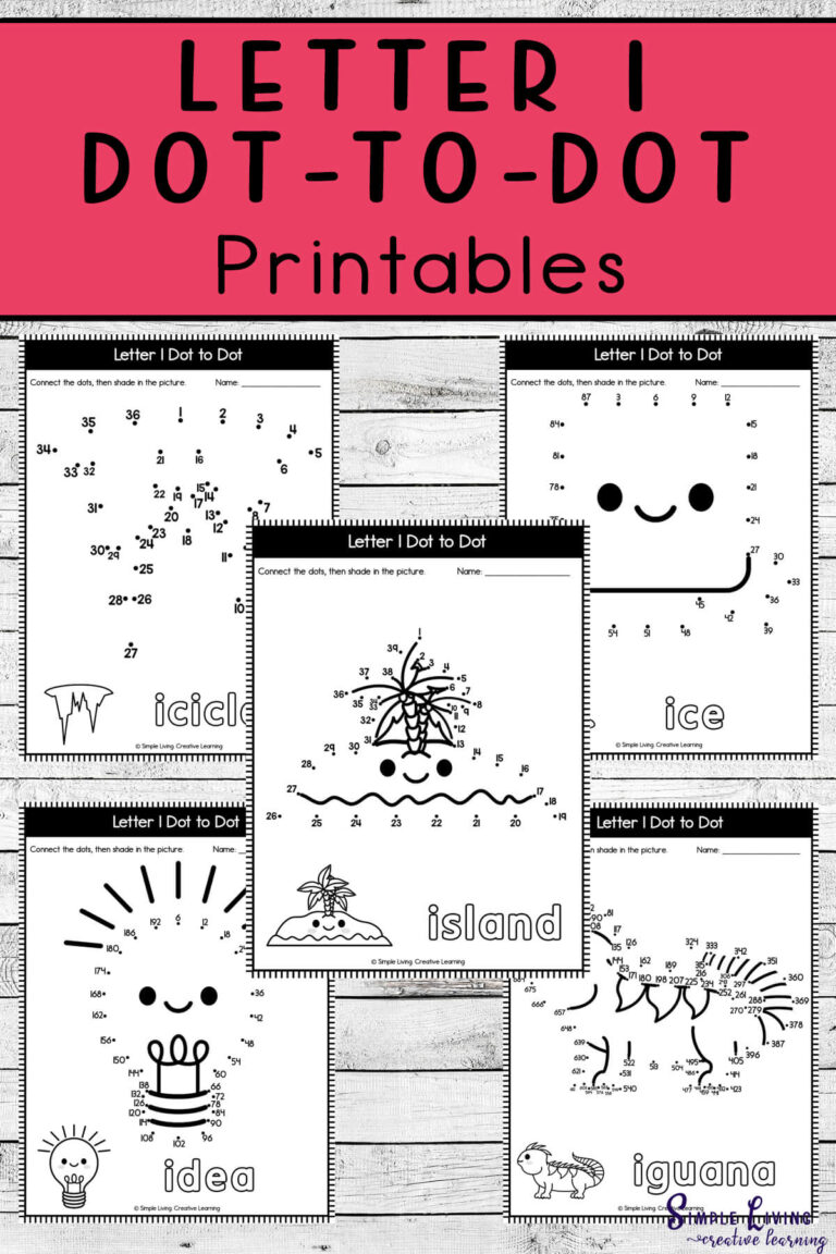 Letter I Dot-to-Dot Printables - Simple Living. Creative Learning
