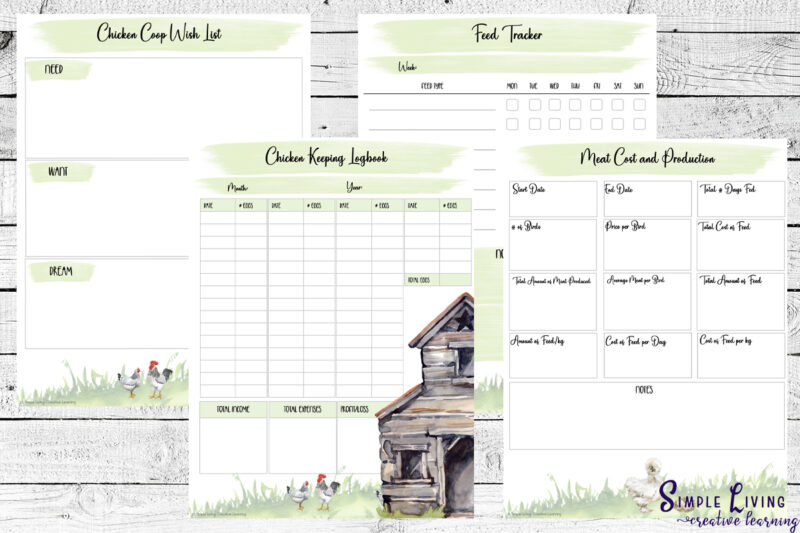 Chicken Management Binder - Simple Living. Creative Learning