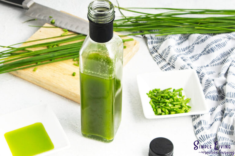 Homemade Chive Oil - Simple Living. Creative Learning