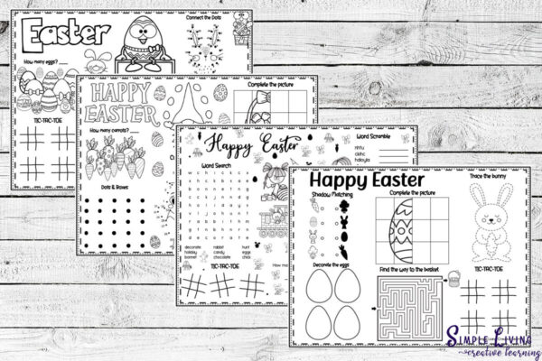 Easter Activity Mats - Simple Living. Creative Learning