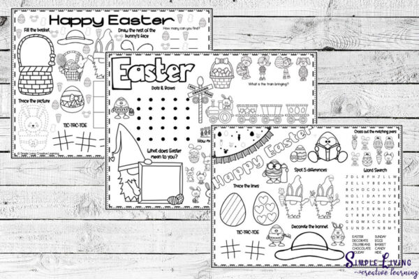 Easter Activity Mats - Simple Living. Creative Learning