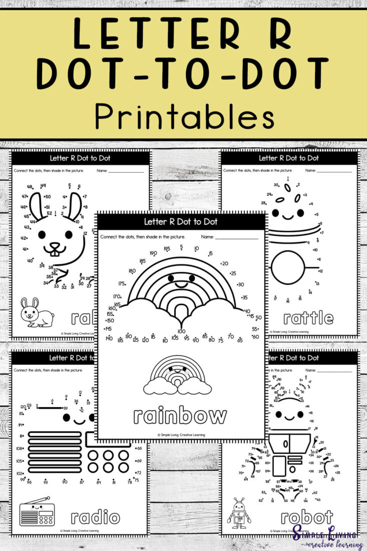 Letter R Dot-to-Dot Printables - Simple Living. Creative Learning