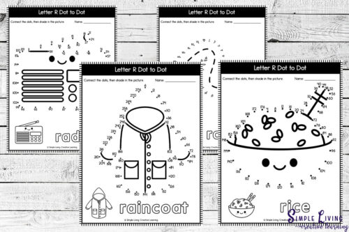 Letter R Dot-to-Dot Printables - Simple Living. Creative Learning