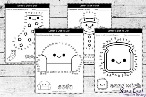 Letter S Dot-to-Dot Printables - Simple Living. Creative Learning