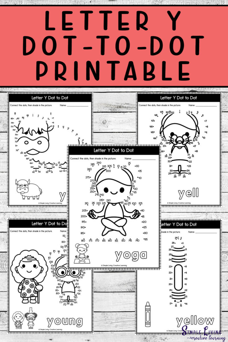 Letter Y Dot-to-Dot Printables - Simple Living. Creative Learning