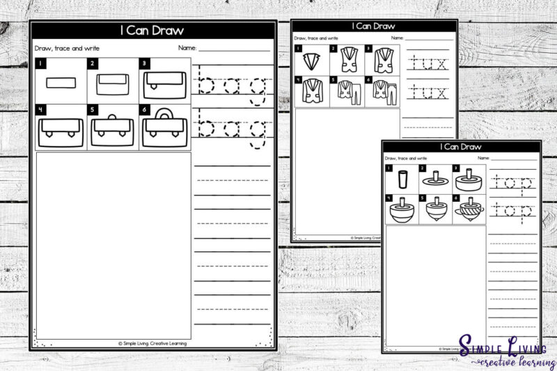 I Can Draw ~ Short Vowel Sounds Printables - Simple Living. Creative ...