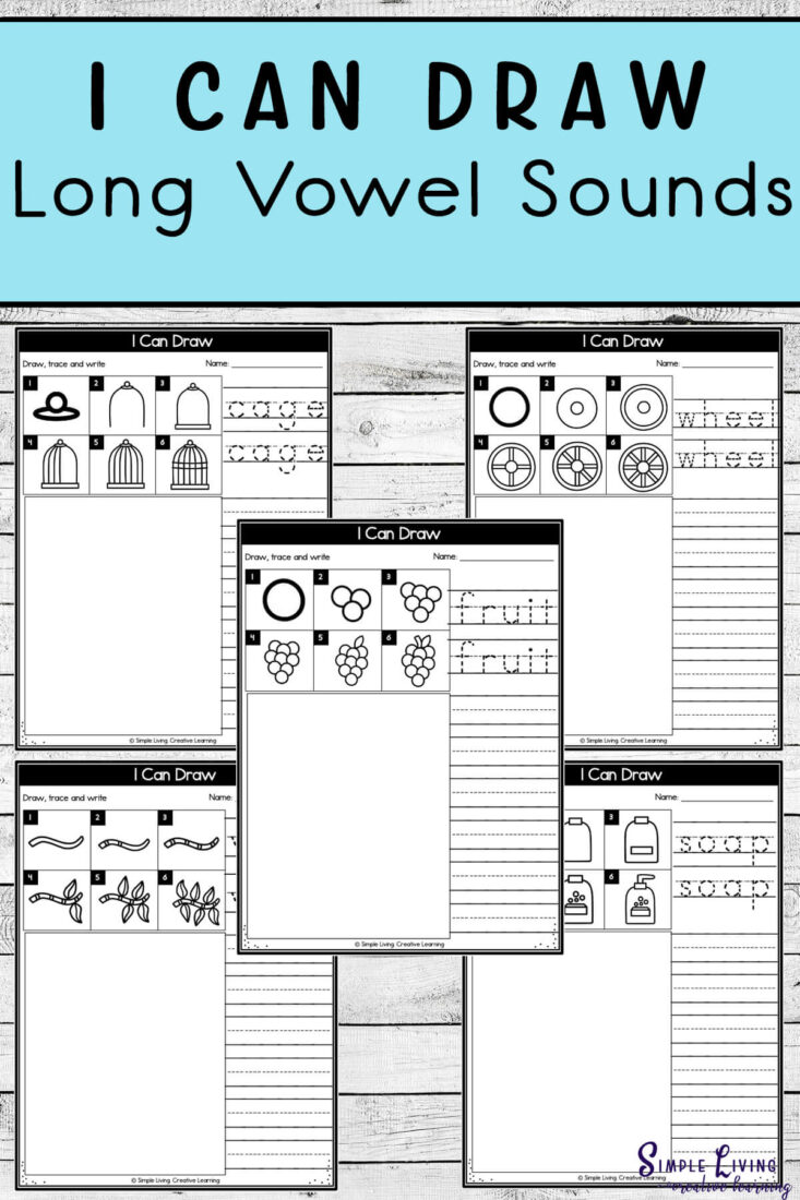 I Can Draw ~ Long Vowel Sounds Printables - Simple Living. Creative ...
