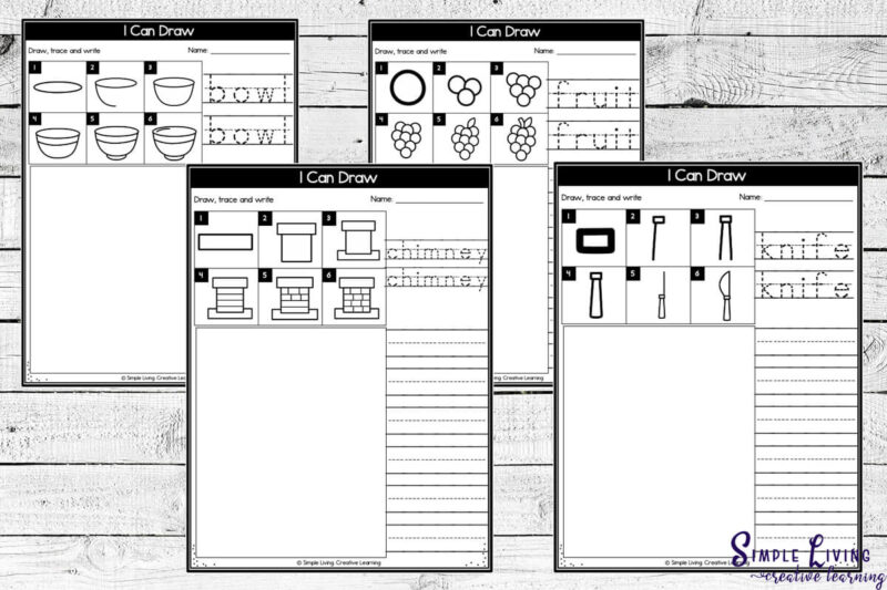 I Can Draw ~ Long Vowel Sounds Printables - Simple Living. Creative ...