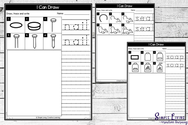 I Can Draw ~ Long Vowel Sounds Printables - Simple Living. Creative ...