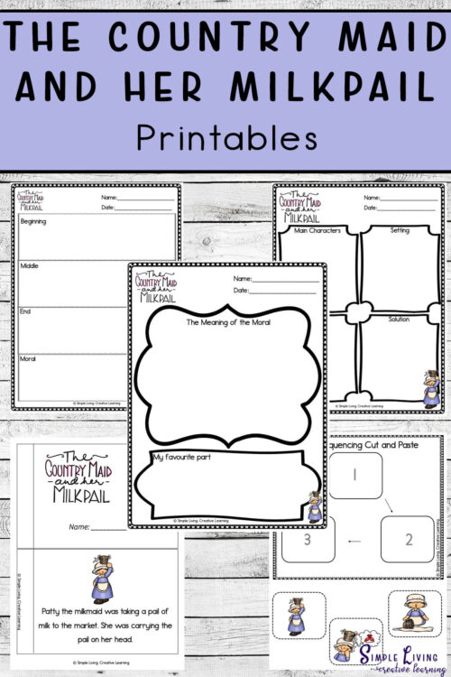 Aesop's Fables: The Country Maid and her Milkpail Printables - Simple ...