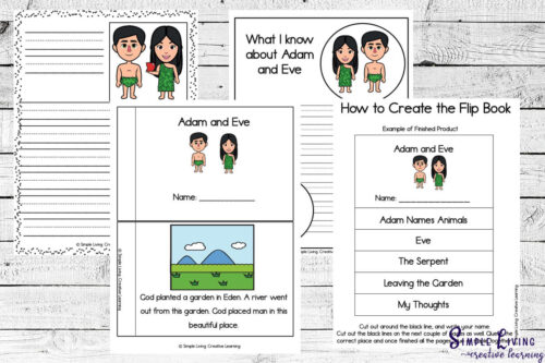 Adam and Eve Printables - Simple Living. Creative Learning