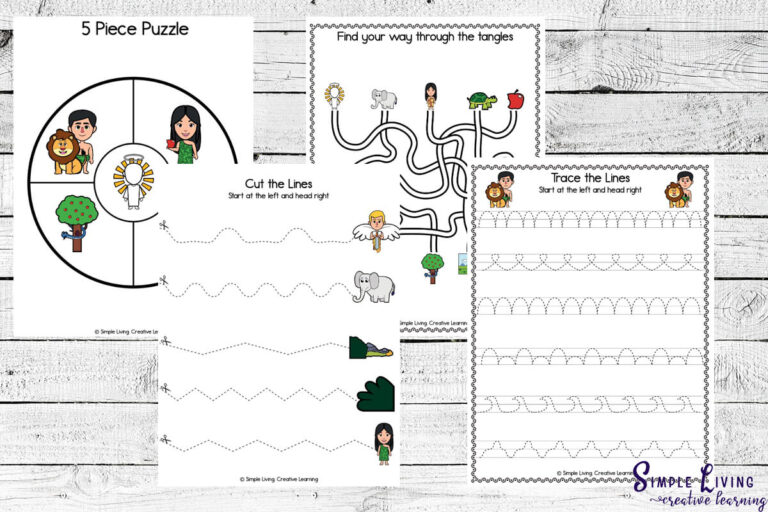 Adam and Eve Printables - Simple Living. Creative Learning