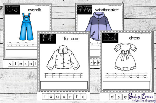 Clothing Themed Alphabet Printables - Simple Living. Creative Learning