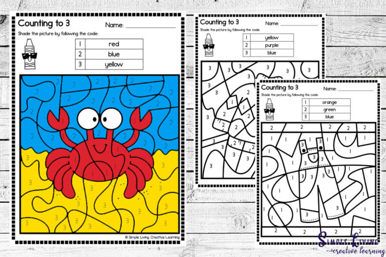 Counting to 3 Printables - Simple Living. Creative Learning