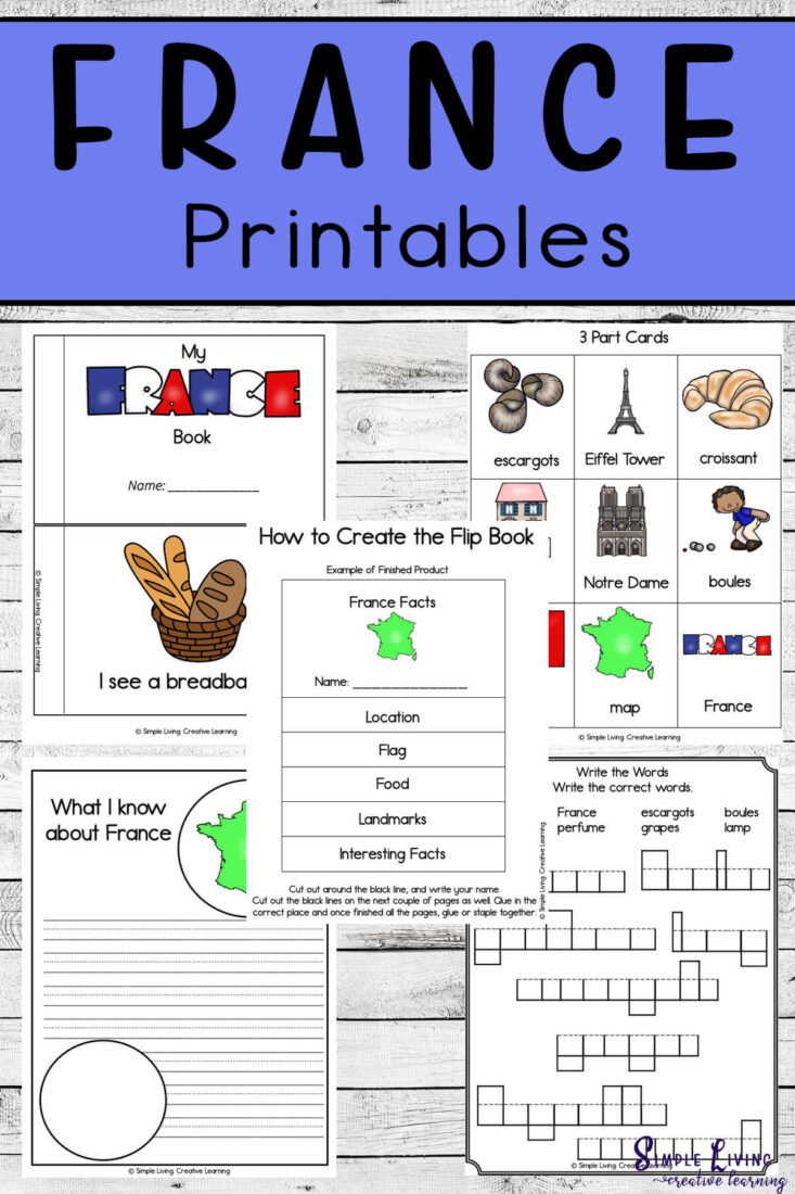 France Printable Pack - Simple Living. Creative Learning
