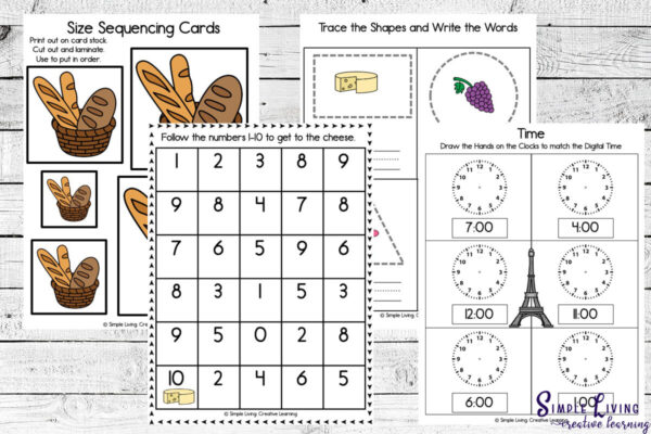 France Printable Pack - Simple Living. Creative Learning