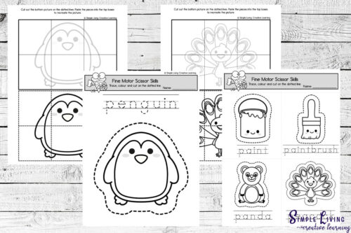 Letter P Fine Motor Scissor Skills Printables - Simple Living. Creative ...