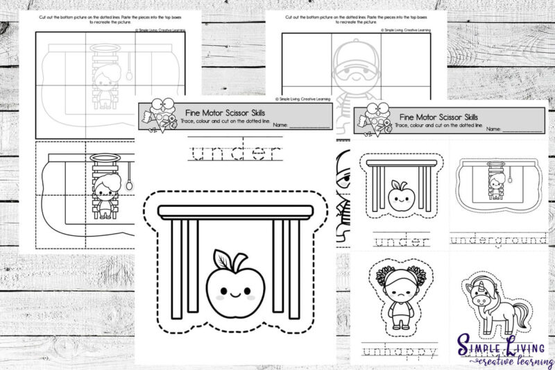 Letter U Fine Motor Scissor Skills Printables - Simple Living. Creative ...