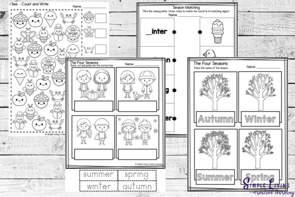 Seasons Printables - Simple Living. Creative Learning