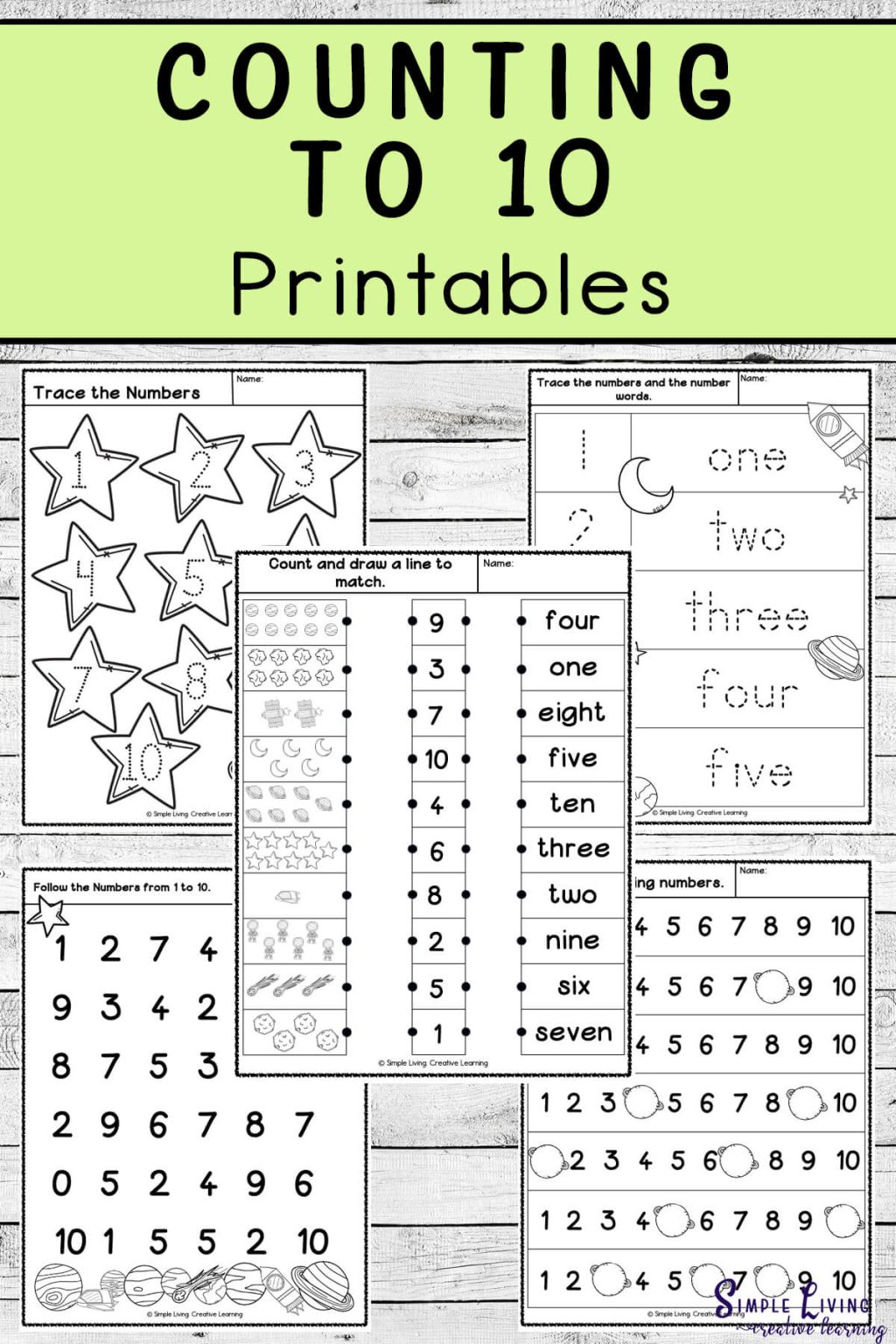 Counting to 10 Printables - Simple Living. Creative Learning