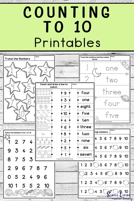 Counting to 10 Printables - Simple Living. Creative Learning