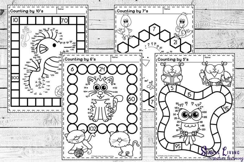 Skip Counting Printables - Simple Living. Creative Learning