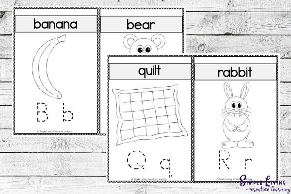 Alphabet Push Pin Worksheets - Simple Living. Creative Learning