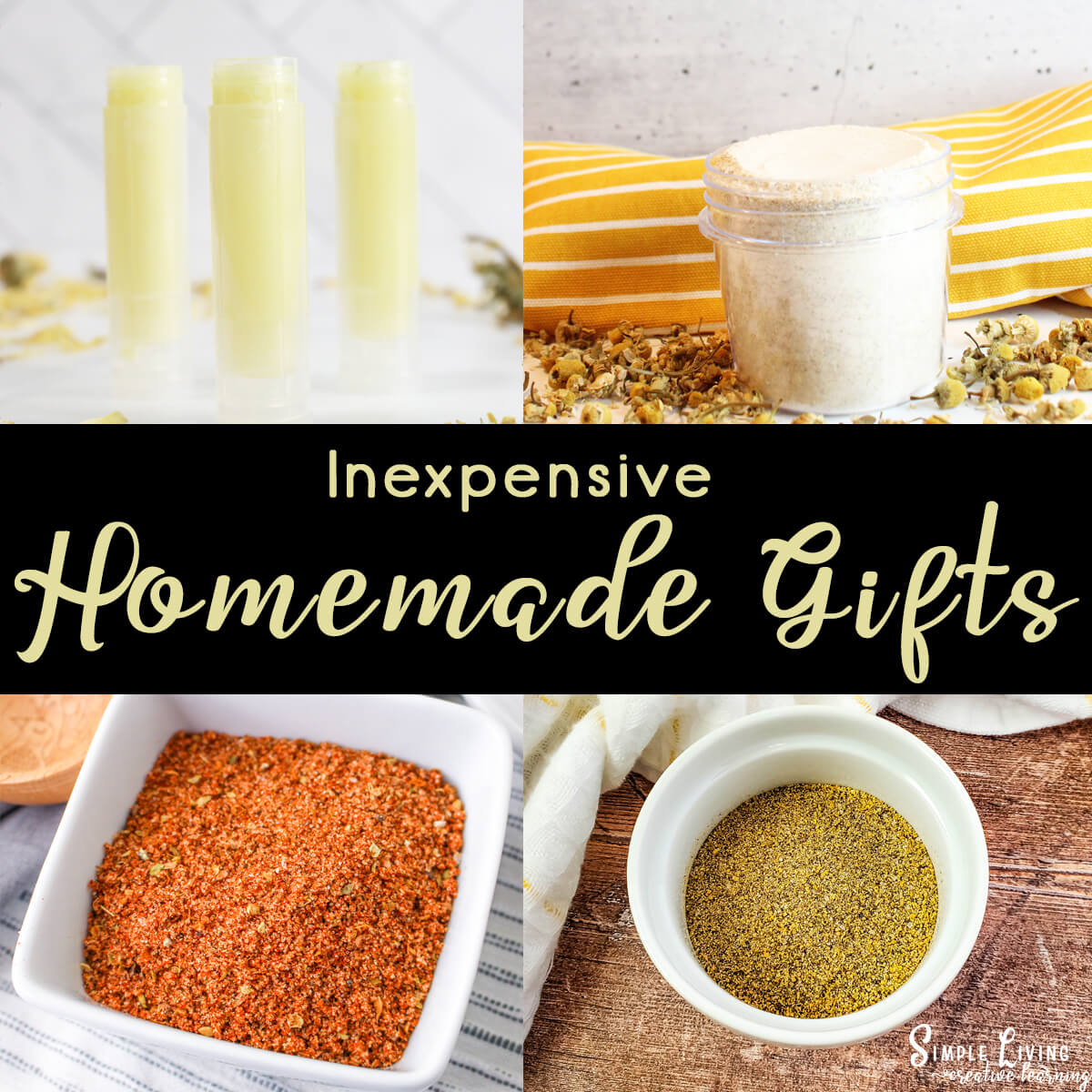Inexpensive Homemade Gift Ideas Simple Living Creative Learning