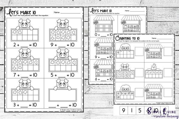 Counting to 10 with Ten Frames Printables - Simple Living. Creative ...