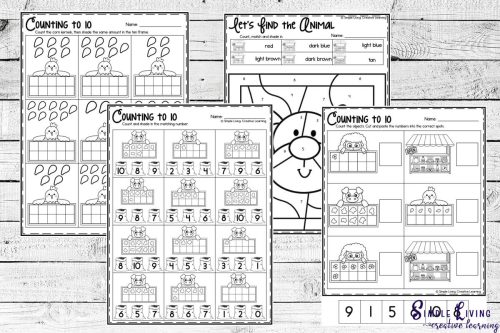 Counting to 10 with Ten Frames Printables - Simple Living. Creative ...